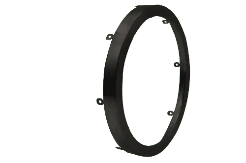 12” Flush Mount Black Ring - Supralight